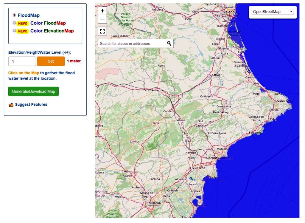 El mapa de la Almansa sumergida: las ciudades que veremos devoradas por ...